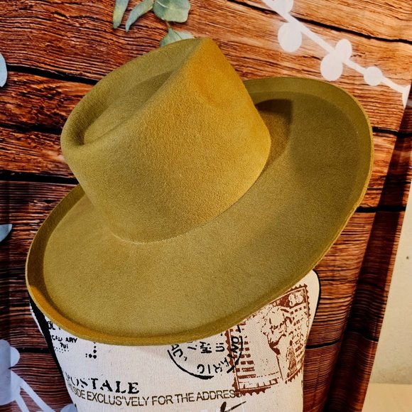Universal Thread | Accessories | Upturned Wide Brim Felt Fedora Hat ...